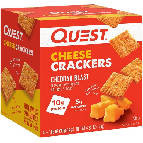 Quest Nutrition Cheese Crackers - Cheddar Blast - 4.23oz : Target