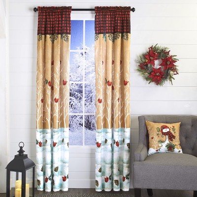 The Lakeside Collection Christmas Window Panel - Farmhouse Cardinal ...