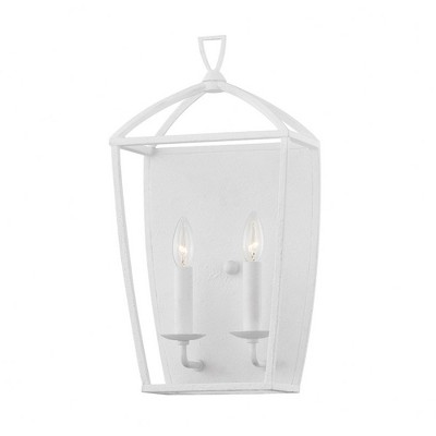 Hudson Valley Lighting Bryant 2 - Light Wall Light In White : Target