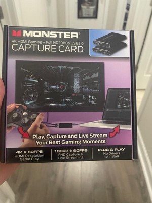 Monster HDMI Capture Card, 4K Full HD 1080P USB 3.0 Audio and Video ...