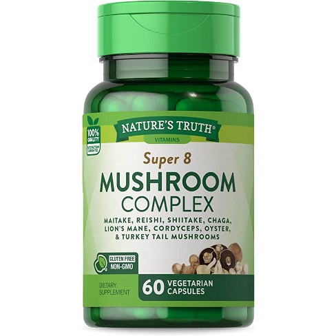 Nature's Truth Mushroom Complex Of Super 8 Mushrooms | 60 Capsules : Target