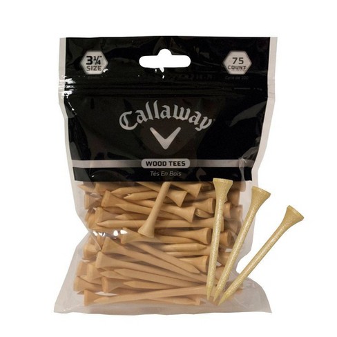 Callaway 3.25" Wood Golf Tees - Natural : Target
