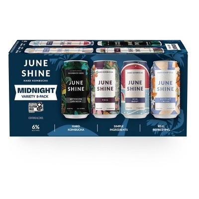 Juneshine Hard Kombucha Core Variety Pack - 8pk /12 Fl Oz Cans : Target