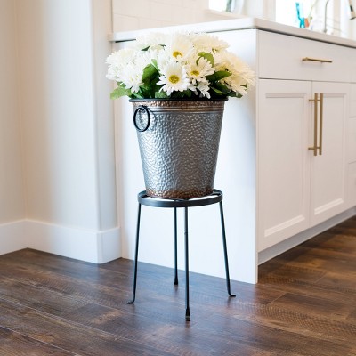 Indoor Outdoor Diamond Shaped Argyle Plant Stand Roman Bronze Powder ...