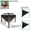 Sunnydaze Outdoor Camping Or Backyard Steel Triangle Fire Pit With Wood ...
