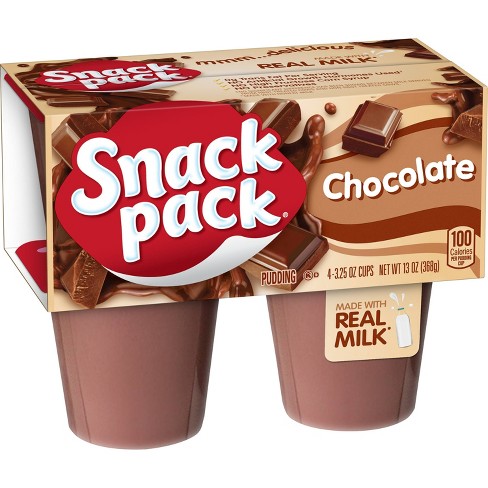 Snack Pack Chocolate Pudding - 12oz/4ct : Target