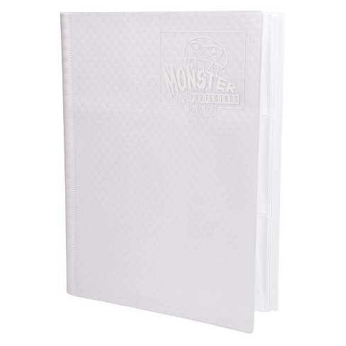 Monster Binder - 9 Pocket Trading Card Album - Holofoil White W White ...