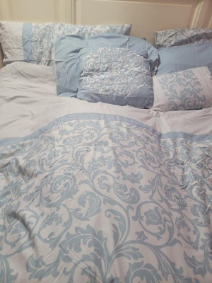 8pc California King Casey Embroidered Comforter Set Neutral - 510 ...