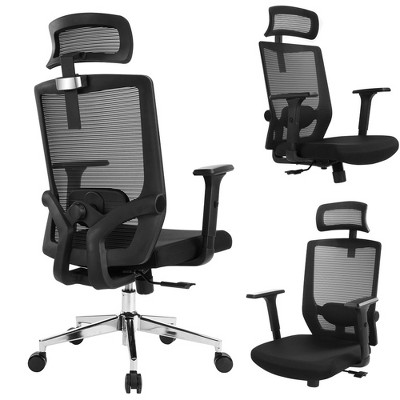 Sugift Mesh Office Chair High Back Ergonomic Swivel Chair W/ Headrest ...