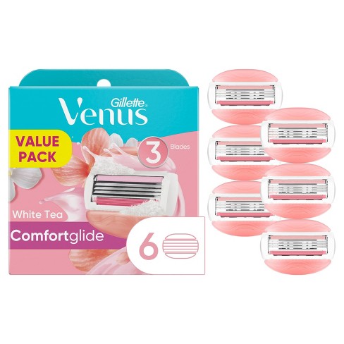 Venus Comfortglide White Tea Women's Razor Blade Refills - 6ct : Target