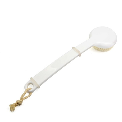 Unique Bargains Nylon Soft Bristle Plastic Curved Handlebar Back Brush ...