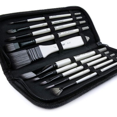 ARTIFY Paint Brush Set, 10 Pieces Paint Brushes for Acrylic, Watercolor ...
