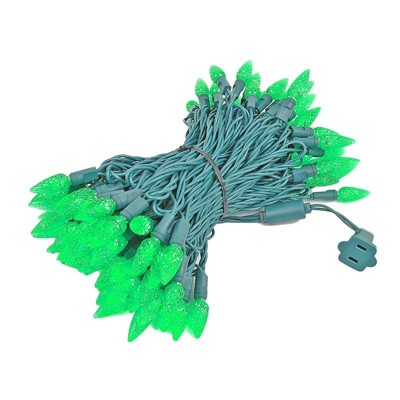 Novelty Lights Green C6 Led Christmas String Lights 100 Strawberry ...