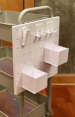 13" X 26" Pegboard Set White - Brightroom™ : Target