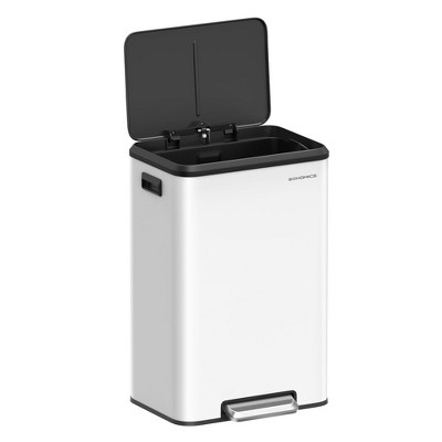 Songmics Kitchen Trash Can, 10.5-gallon (40l) Garbage Can With Lid And ...