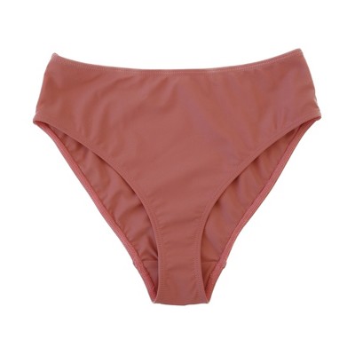 Women S Colette High Waisted Bikini Bottom Miga Swimwear Xl Rose