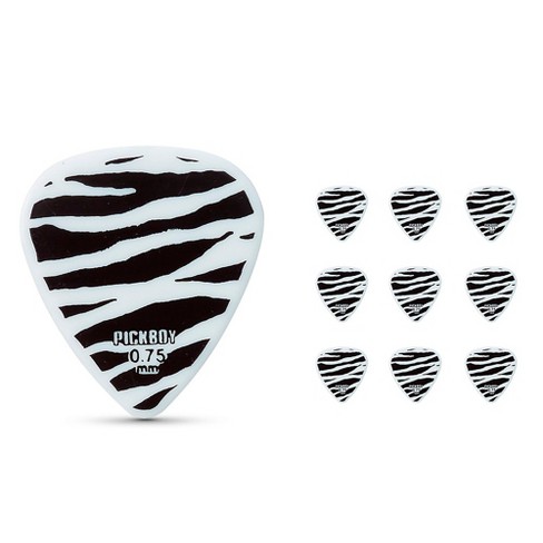 Pick Boy Heavy Metal Zebra Print Celltex Guitar Picks : Target