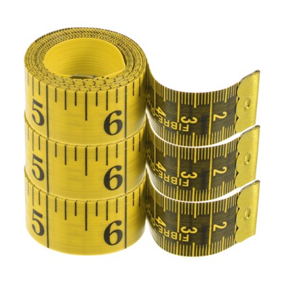 Unique Bargains Flexible Durable Fiber Double Scale Measuring Rulers 3 ...
