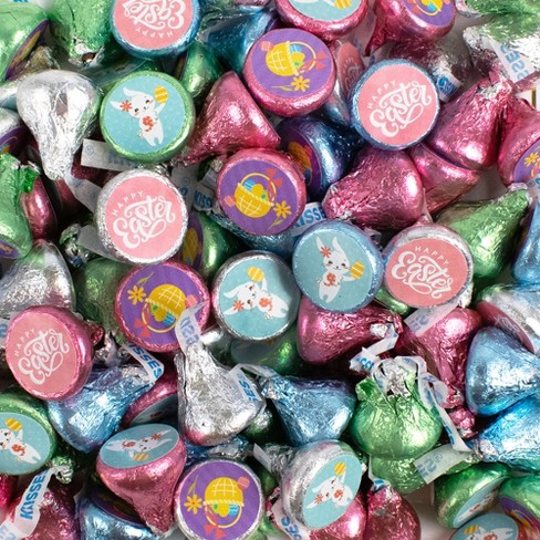 100 Pcs Easter Candy Hershey's Kisses Chocolate (1 Lb) : Target