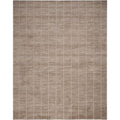 Nourison Textured Home Modern Indoor Rug Ivory Mocha 7'10" X 9'10" : Target