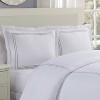 2pk Microfiber Baratta Embroidery Stitched Sham - Luxury Hotel : Target
