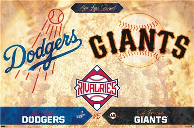 Trends International Mlb Rivalries - Los Angeles Dodgers Vs San ...