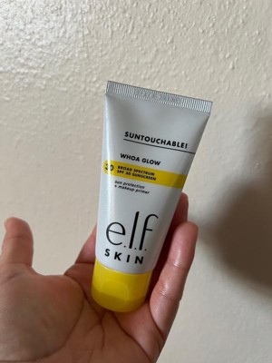 E.l.f. Skin Suntouchable Whoa Glow Sunscreen & Primer - Spf 30 - 1.69 ...