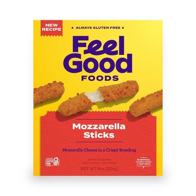 Feel Good Foods Gluten Free Frozen Mozzarella Sticks - 8oz : Target