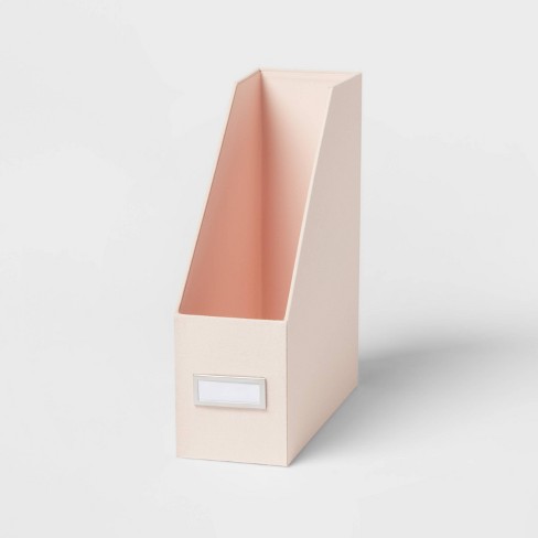 Canvas Magazine File Holder And Organizer Blush - Brightroom™: Desk ...