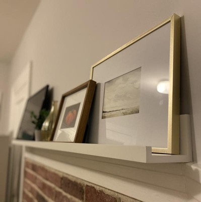 60" X 5" Picture Ledge Wall Shelf White - Inplace : Target