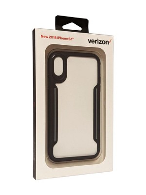 Verizon Rubberized Slim Case For Iphone Xr - Purple/black : Target