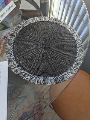 Round Fringed Placemat Set Of 6 : Target