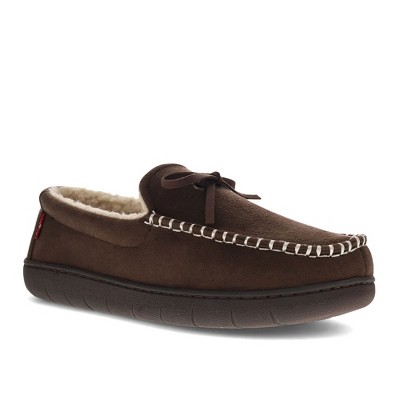 Wembley Men's Classic Indoor/outdoor Microsuede Moccasin Slippers - Tan ...