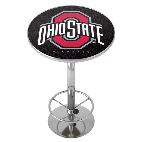 Ohio State University Logo Black Bar Table With Footrest : Target