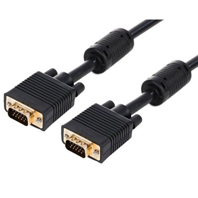 Monoprice Super Vga Cable - 10 Feet - Black | Male To Male Monitor ...