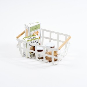 Yamazaki Home Storage Basket - Medium - Steel + Wood : Target