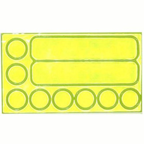 Fuelbelt Peel & Stick Reflective Stickers - Neon Green : Target