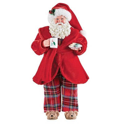 Collections Etc Bedtime Santa Claus Figurine Decoration 5 X 3 X 10.75 ...