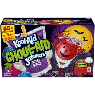 Kool-aid Ghoul-aid Blackberry Juice Drinks - 10pk/6 Fl Oz Pouches : Target