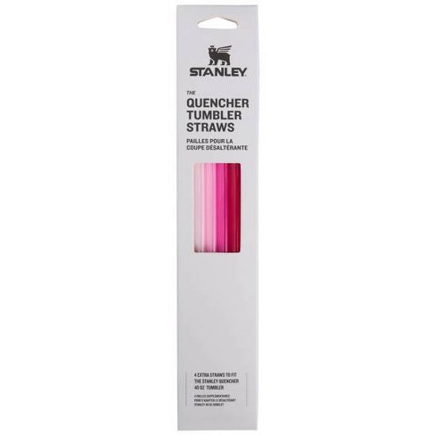 Stanley 4pk 40 Oz Quencher Tumbler Straws Pink: Bpa-free Plastic ...