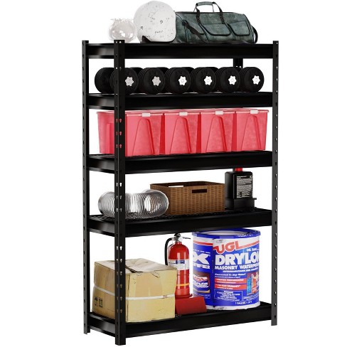 Atlas Shelving 5-tier 48"x18"x72" Garage Shelving Heavy Duty Loads ...