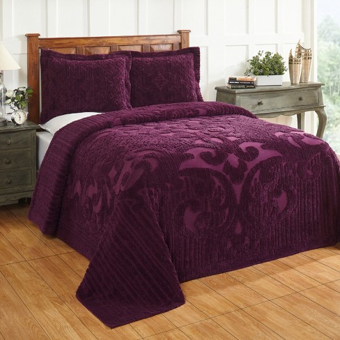 Twin Ashton Collection 100% Cotton Tufted Unique Luxurious Medallion ...