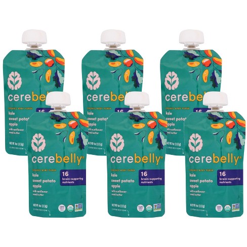 Cerebelly Organic Baby Puree Kale, Sweet Potato, And Apple - Case Of 6/ ...