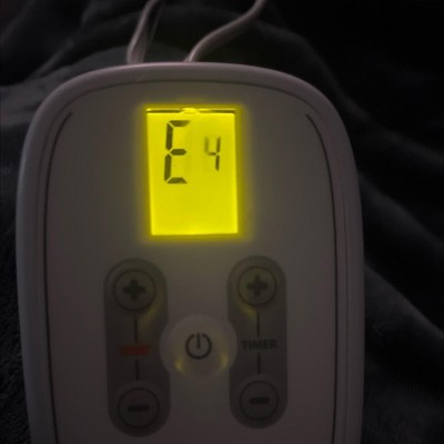 Brookstone Full/queen Heated Blanket Dark Gray Texture : Target