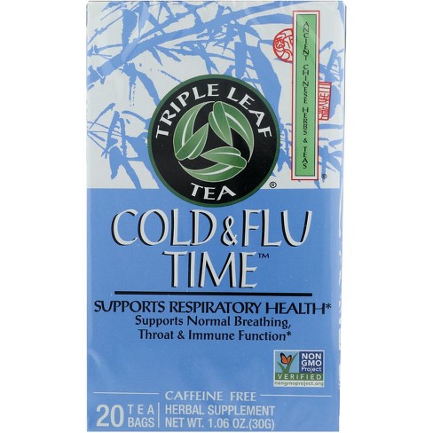 Triple Leaf Tea Cold & Flu Time Tea : Target