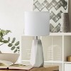 Ceramic Prism Table Lamp Off-White - Simple Designs: Modern Bedside ...