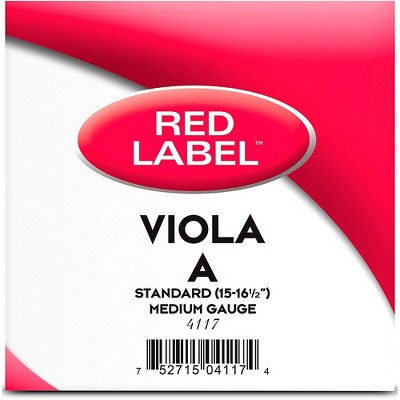 Super Sensitive Red Label Series Viola A String 15 To 16-1/2 In ...