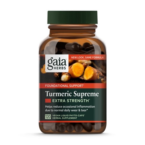 Gaia Herbs Turmeric Supreme Extra Strength - Helps Reduce Occasional ...