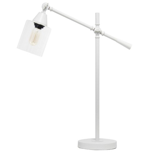 Elegant Designs Tilting Arm Table Lamp White: Modern Adjustable, Ul ...