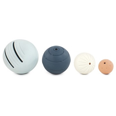 Hudson Baby 4pc Tactile Nesting Set, Blue, One Size : Target